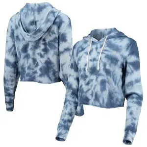 ALTERNATIVE APPAREL The Players Tie-dye Cropped Pullover Hoodie - Heather Royal