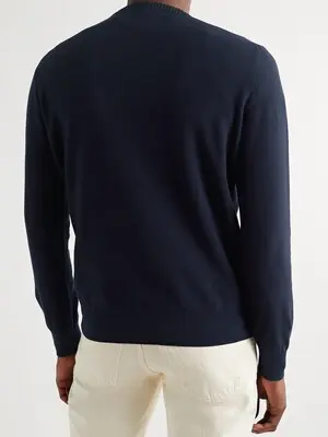 Loro Piana Slim-fit Cotton And Silk-blend Sweater