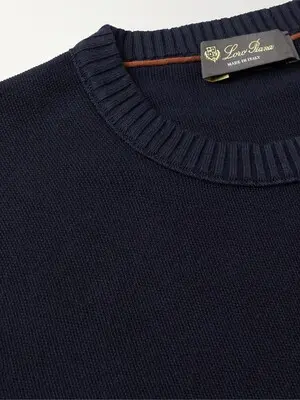 Loro Piana Slim-fit Cotton And Silk-blend Sweater