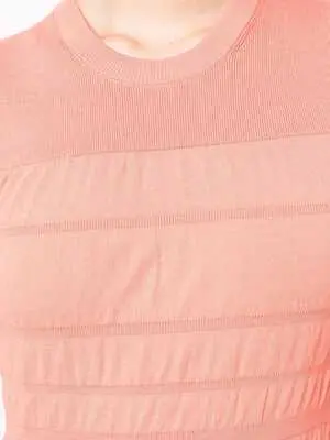 Kenzo Ruched Stripe Midi Bodycon Dress