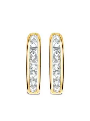 PRAGNELL 18kt Yellow Diamond Hoop Earrings - Gold