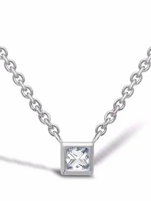 PRAGNELL 18kt White Gold Diamond Rockchic Necklace - Silver