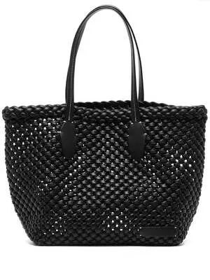 Aje Promenade Woven Leather Tote Bag