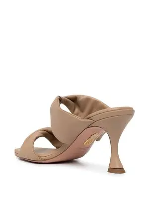 AQUAZZURA Twist Double-strap Sandals - Neutrals
