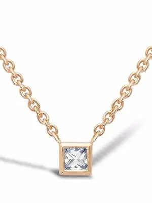 PRAGNELL 18kt Rose Gold Diamond Necklace - Pink