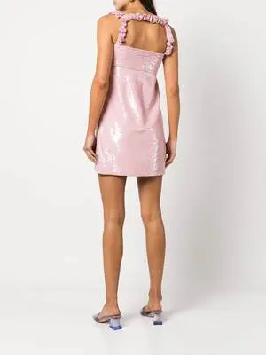 GANNI Sequined Sleeveless Mini Dress