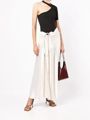 LITKOVSKA Flared Cut-out Midi Skirt