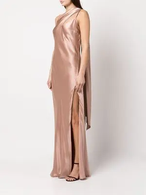 Michelle Mason Draped-panel Silk Gown