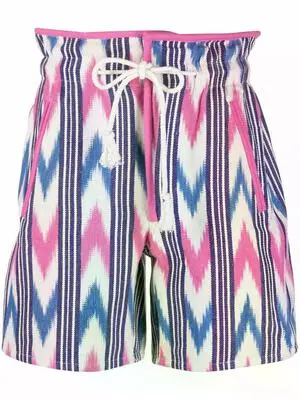 MARANT ETOILE Linima Graphic-print Shorts - White