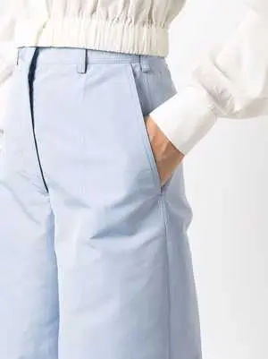 Stella McCartney High-waisted Wide-leg Trousers - Blue