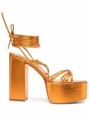 Paris Texas Malena Platform Sandals - Orange