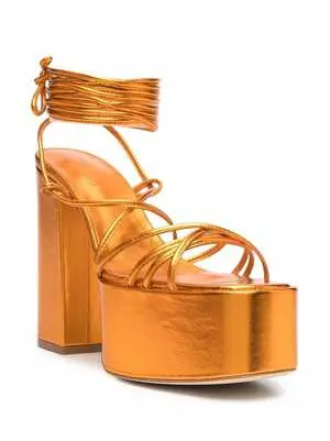 Paris Texas Malena Platform Sandals - Orange