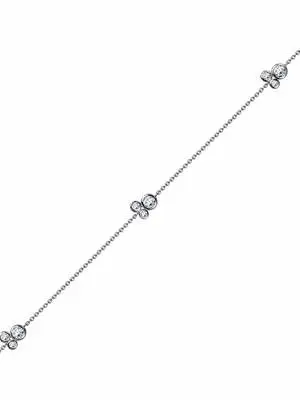PRAGNELL 18kt White Gold Diamond Bubbles Bracelet - Silver