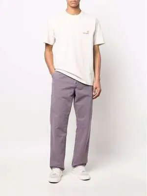 Carhartt Work In Progress Logo-embroidered Organic Cotton T-shirt - Neutrals