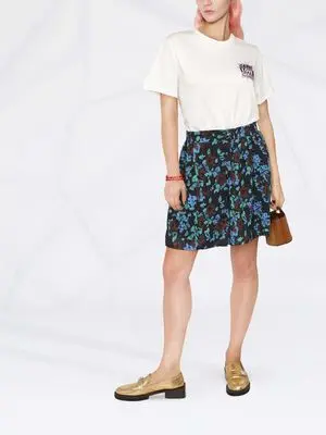 GANNI Floral-print Skirt
