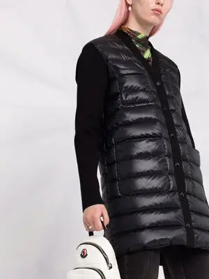 Moncler V-neck Padded Coat