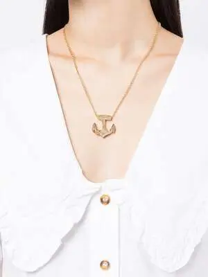 Shrimps Anchor Pendant Necklace
