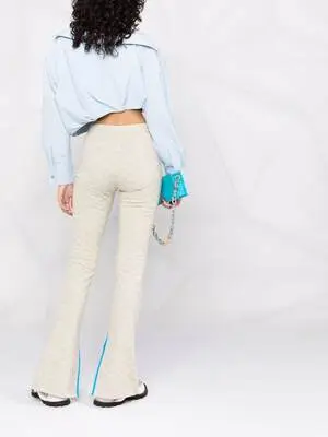 Off-White Monogram Ankle-slit Trousers