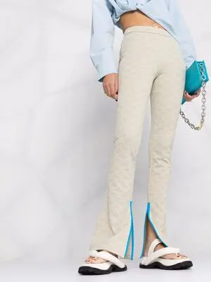 Off-White Monogram Ankle-slit Trousers