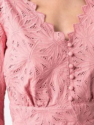 Michael Kors Scalloped-hem Embroidered Dress