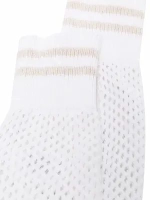 Brunello Cucinelli Stripe-trim Ankle Socks