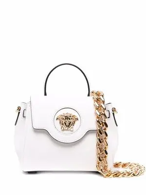 Versace La Medusa Top-handle Bag - White