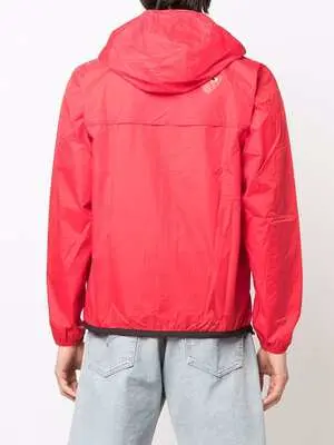 Play Comme Des Garcon X K-way Zip Hooded Jacket - Red