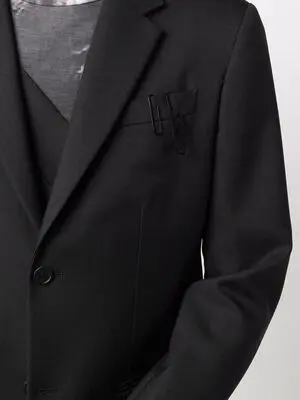 Off-White Button-front Blazer