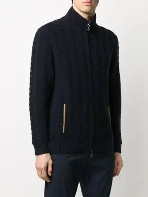 N.peal Long Sleeve Cable Knit Sweater