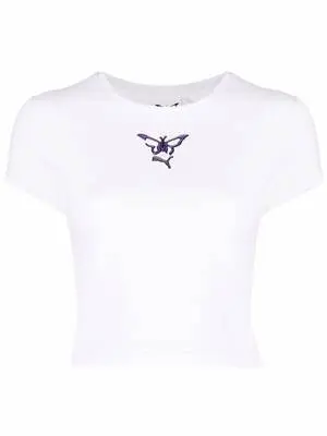 PUMA Butterfly-print Cropped T-shirt