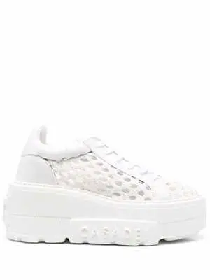 Casadei Woven Platform Sneakers