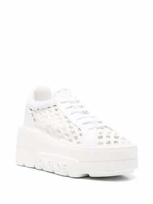 Casadei Woven Platform Sneakers