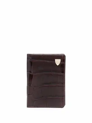 ASPINAL OF LONDON Double Fold Cardholder - Brown