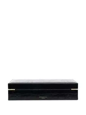 ASPINAL OF LONDON Crocodile-effect Watch Box