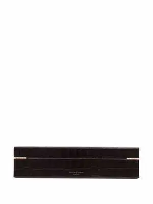 ASPINAL OF LONDON Crocodile-effect 5-watch Box