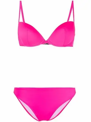 EA7 Logo-print Underwire Bikini