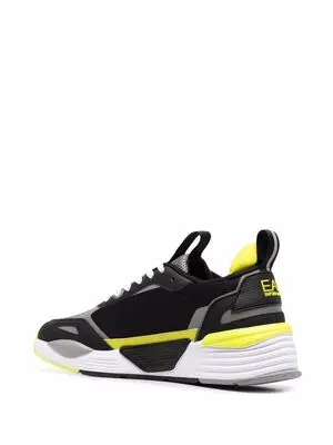 EA7 Logo-print Sneakers - Black
