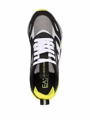 EA7 Logo-print Sneakers - Black