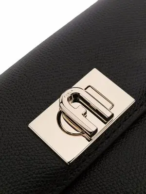 Furla Foldover Satchel - Black