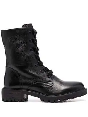 Geox Lace-up Leather Boots