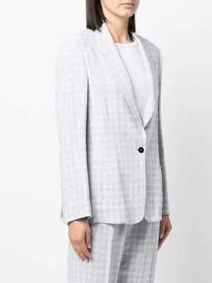 FORTE_FORTE Check-print Blazer