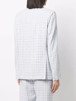 FORTE_FORTE Check-print Blazer