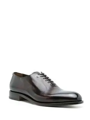 FERRAGAMO Tramezza Leather Derby Shoes
