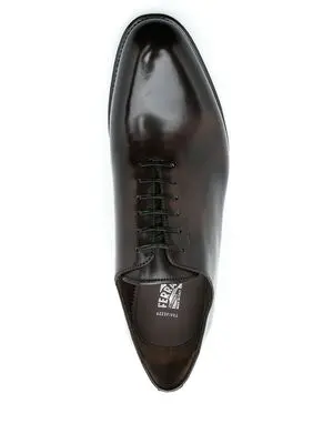 FERRAGAMO Tramezza Leather Derby Shoes