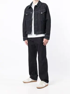 FERRAGAMO Contrast-stitch Denim Jacket