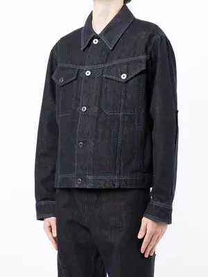 FERRAGAMO Contrast-stitch Denim Jacket