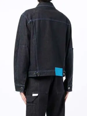FERRAGAMO Contrast-stitch Denim Jacket