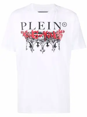 Philipp Plein King Plein Graphic T-shirt - White