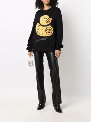 Philipp Plein Embroidered Duck Jumper
