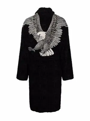 Philipp Plein Beaded Eagle Bath Robe